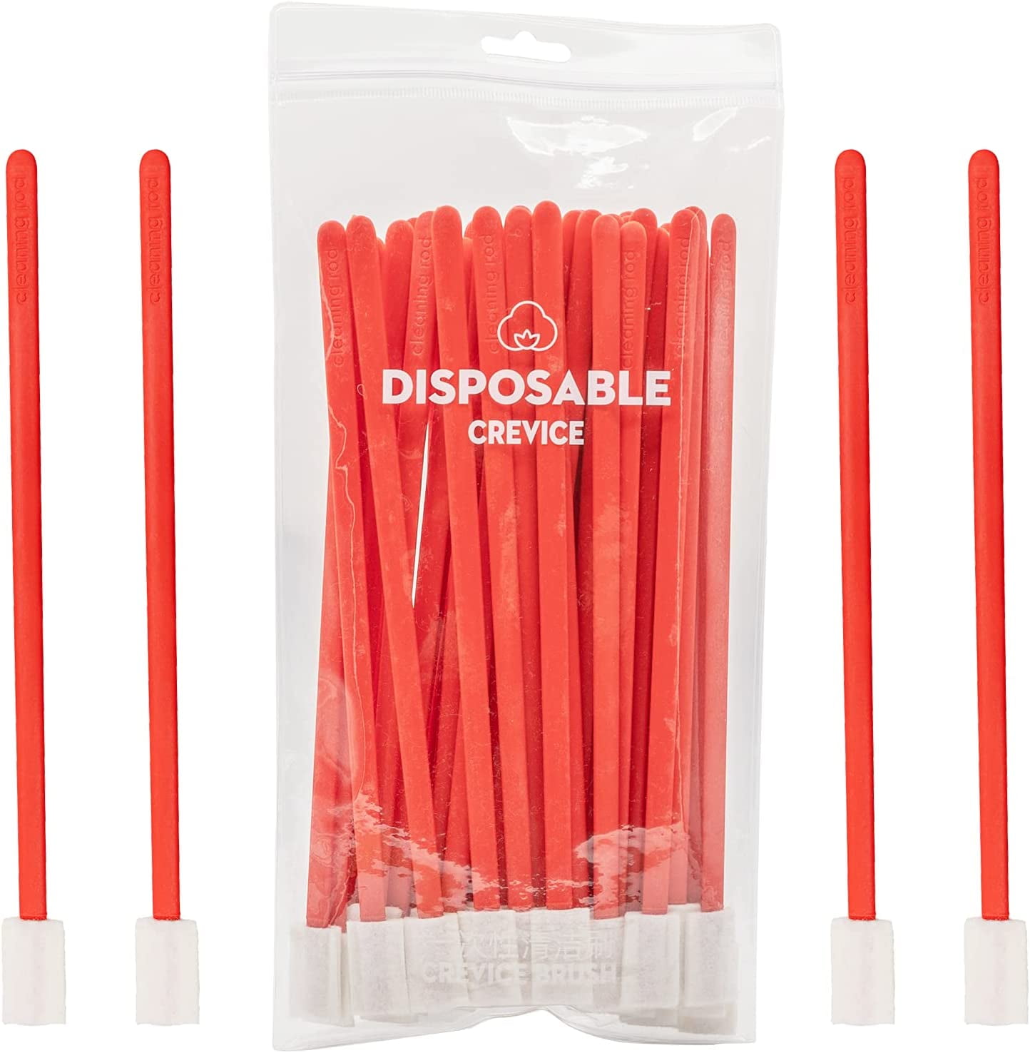 50PCS Disposable Crevice Cleaning Brush Tool kit, Disposable Toilet ...