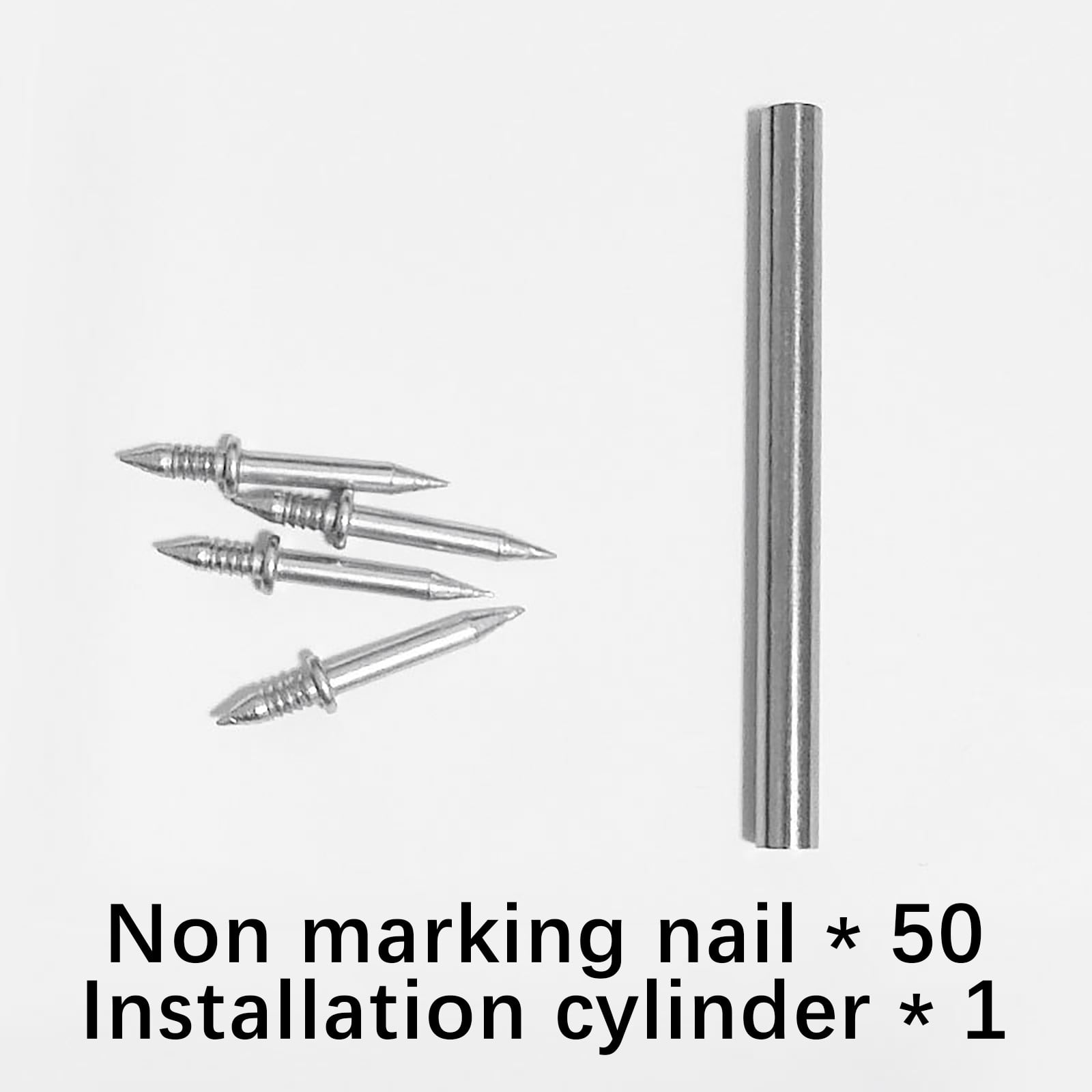 50PCS Double-Head Skirting Thread Seamless Nail Screws,Seamless Nail ...