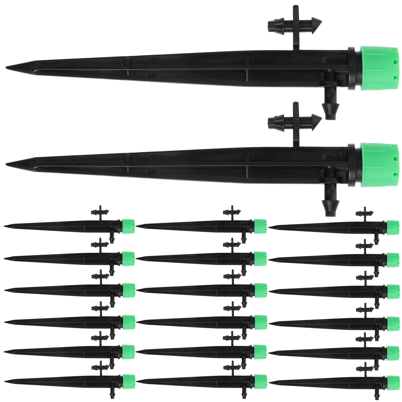 50PCS Drip Irrigation Spray Emitters 8 Holes Sprayer Stake Emitters ...