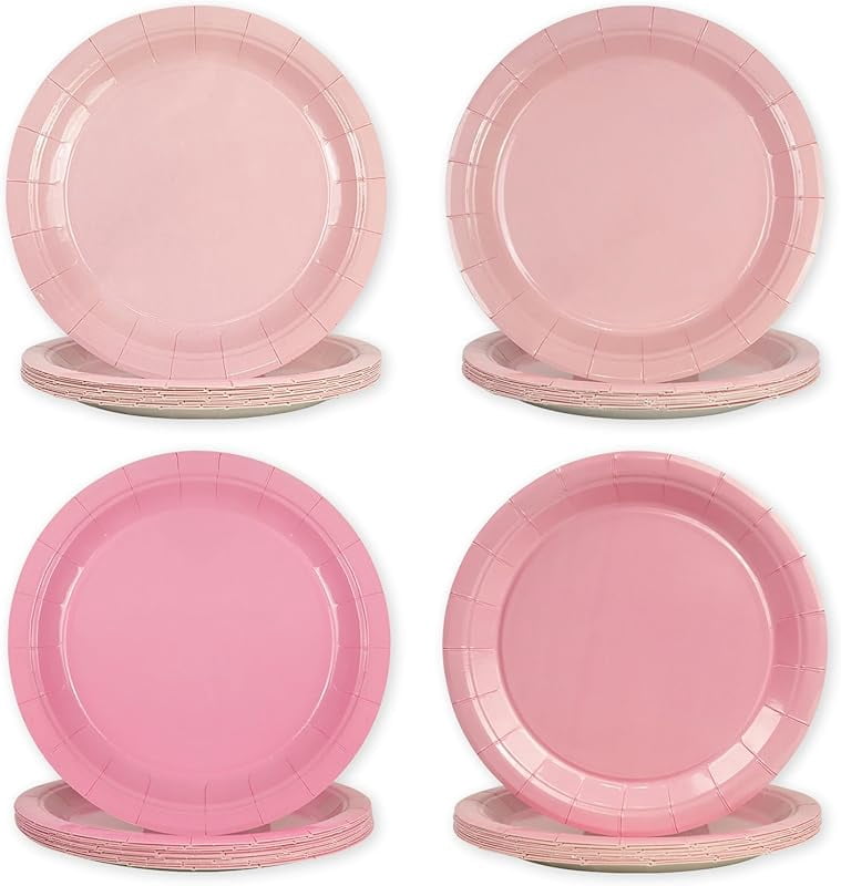 50PCS Easter Party Paper Plates - 7Inch Easter Eggs Print Dessert ...