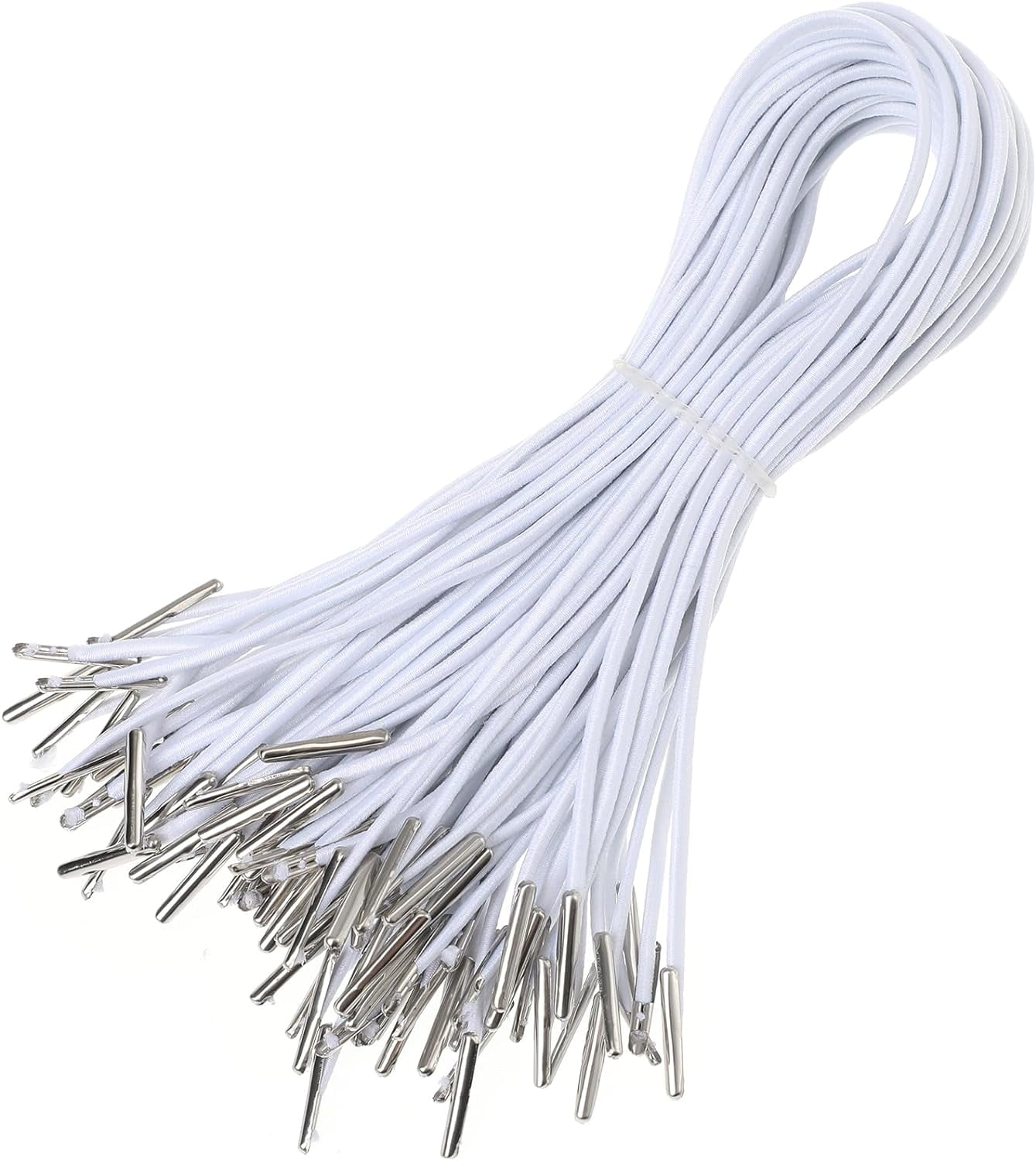 50PCS Elastic Barbed Cords Loop Stretch Round String with Metal Barbs ...