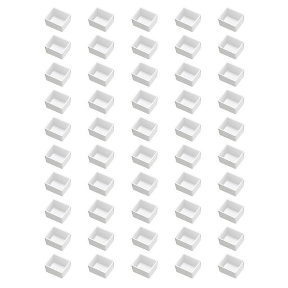 50PCS Empty Watercolour Pans Empty Half Pan Empty Paint Tray ...