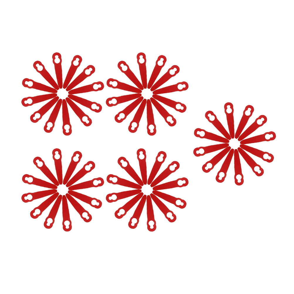 50PCS Garden Mower Blades Grass Trimmer Cutting Plastic Lawnmower Mower ...