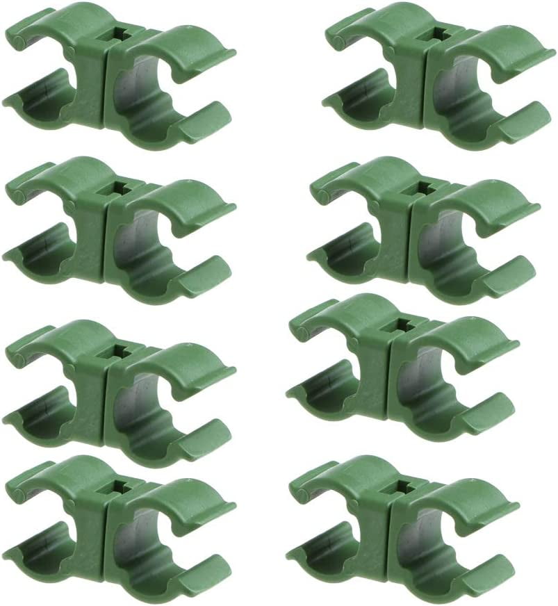 50PCS Garden Trellis Plant Connector Clips Rotatable Rod Connector ...
