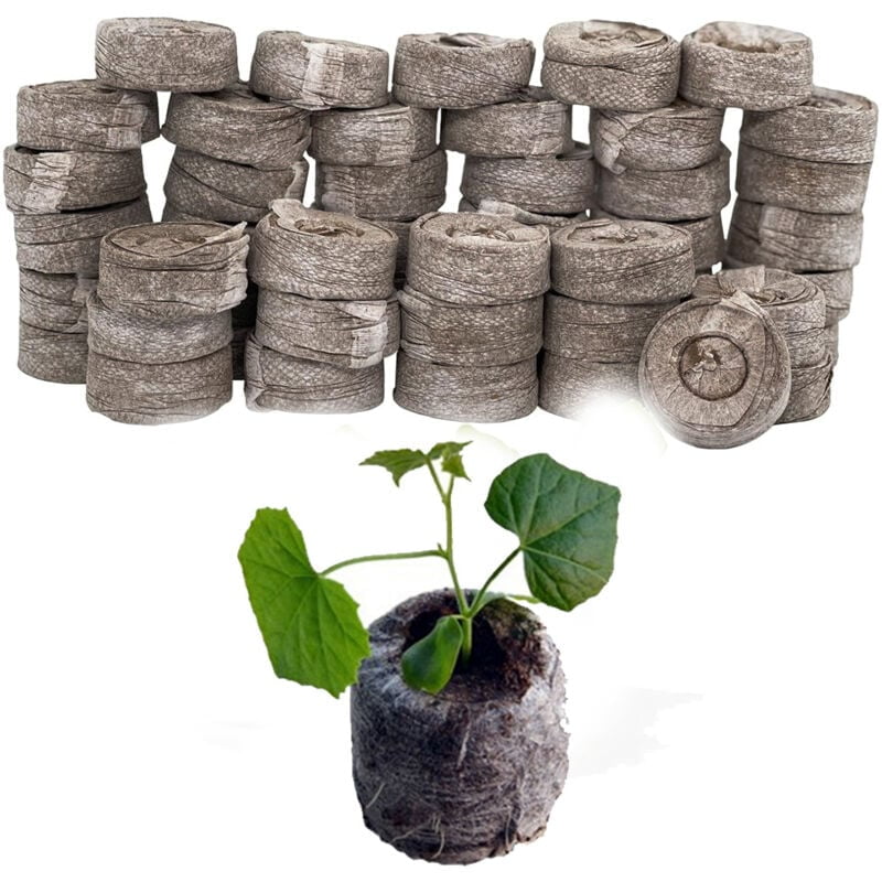 50PCS Growing Tablets, Peat Compress, with Nutrients Seedling Nutrition ...