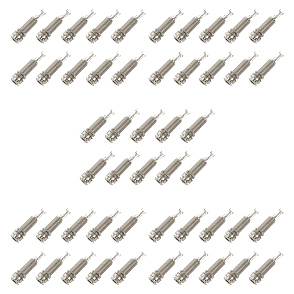 50PCS Guitar Pickup Endpin Output Jack Nickel Strap Lock Chrome ...
