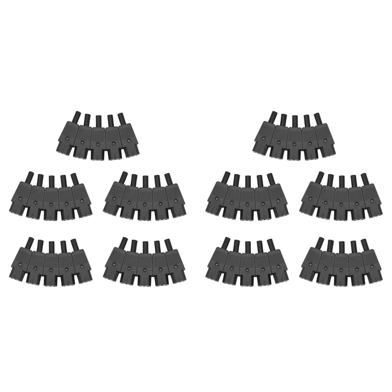 50PCS IEC 320 C13 Female Plug Adapter 3pin Socket Power Cord Rewirable ...