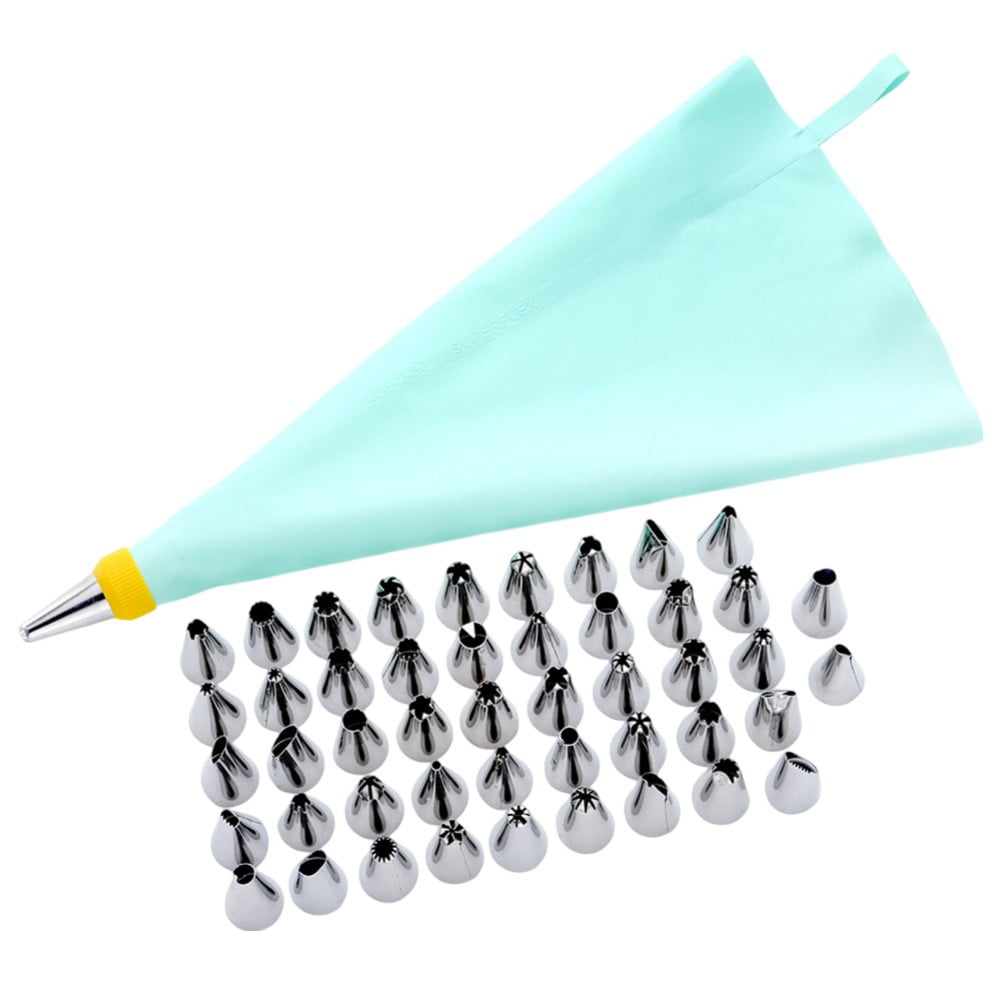 50PCS Icing Nozzles Set, Cake Decorating Set, Stainless Steel Piping ...