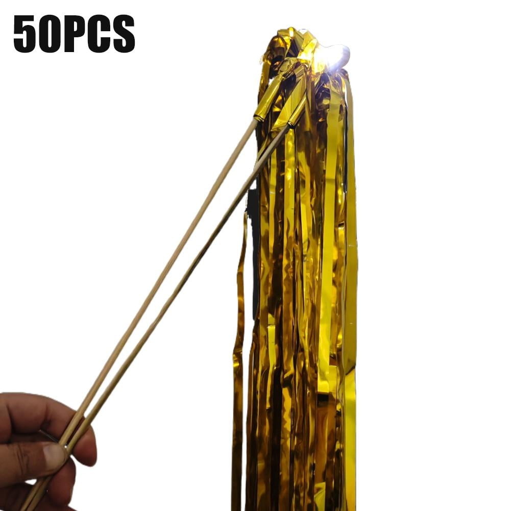 50PCS Light up Wands for Wedding,Wedding Wands Streamers with Multi ...