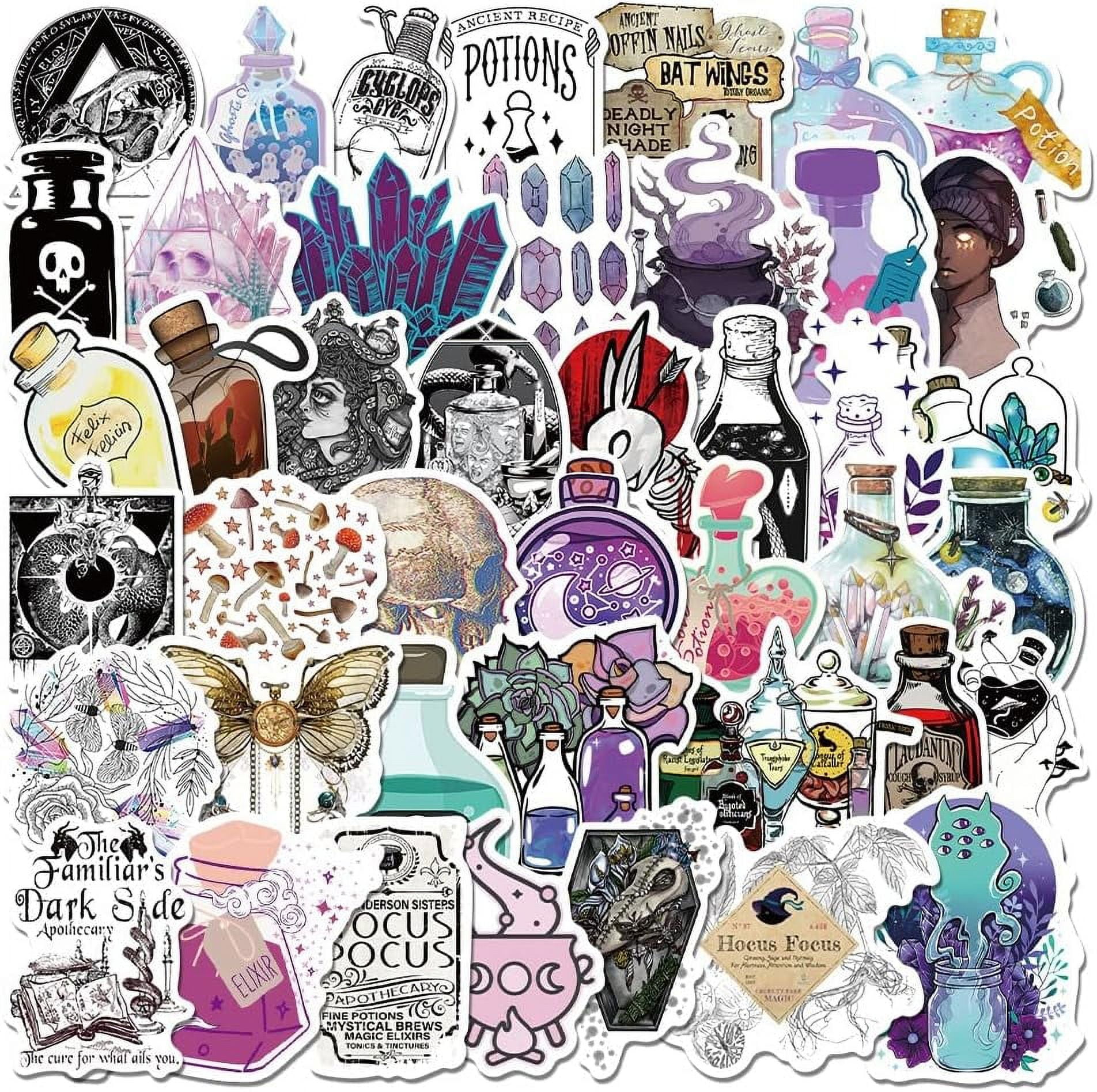 50PCS Magical Apothecary Sticker witch mysterious Sticker Laptop Water ...