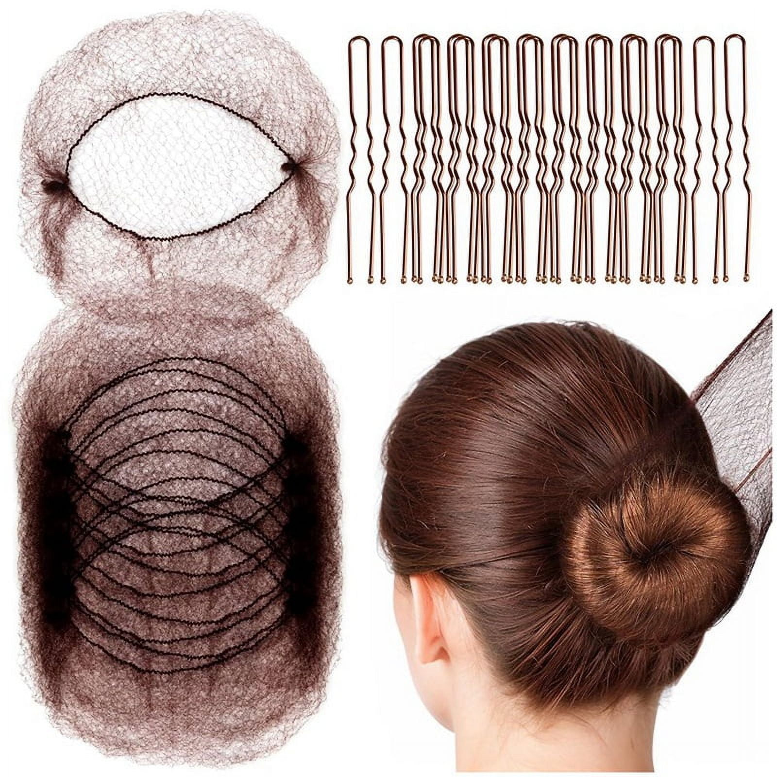 50PCS Mesh Hair Nets and 100PCS U Shaped ,Hair Nets for Food Service ...