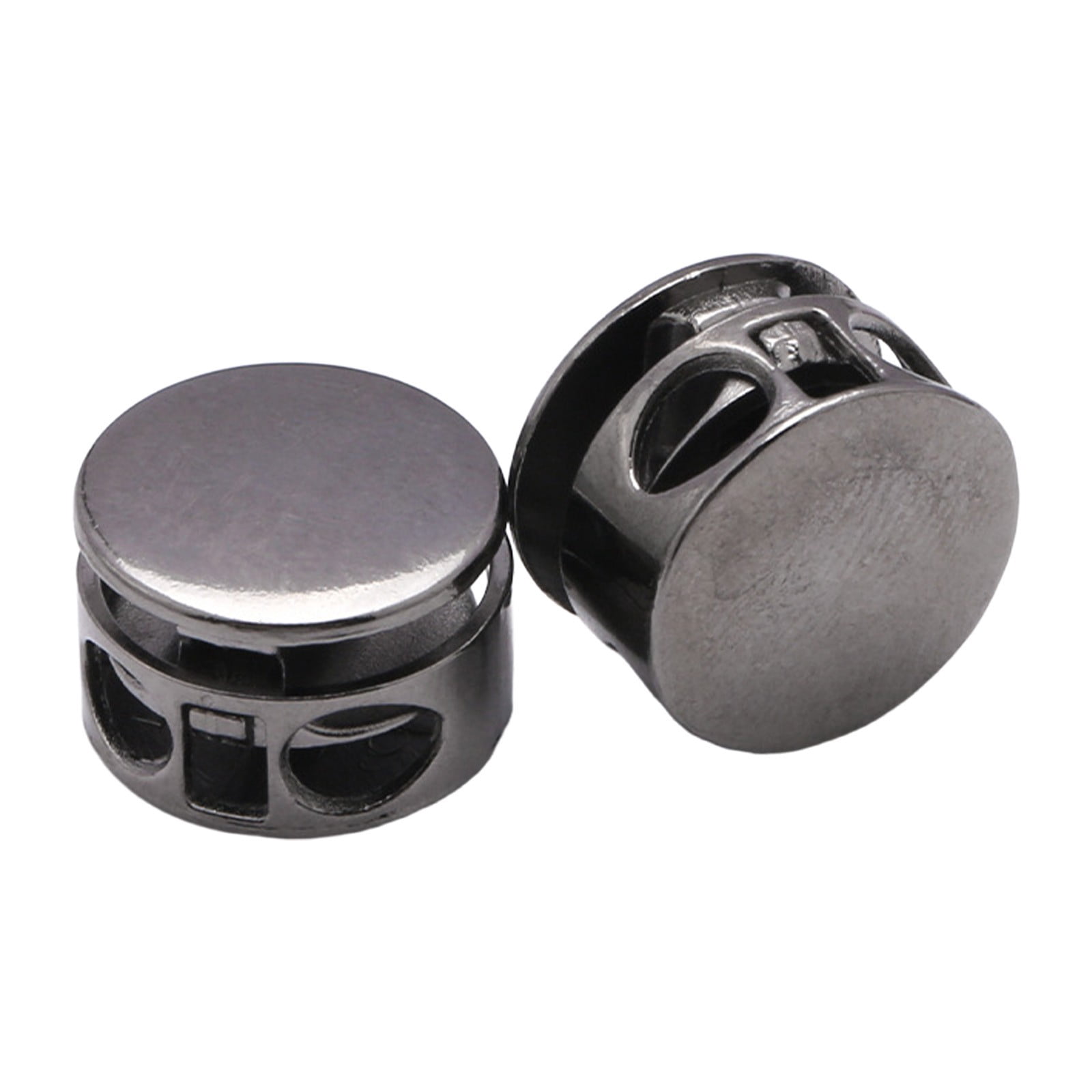 50PCS Metal Cord Locks, Double Hole Spring Toggle Cord Stoppers for ...