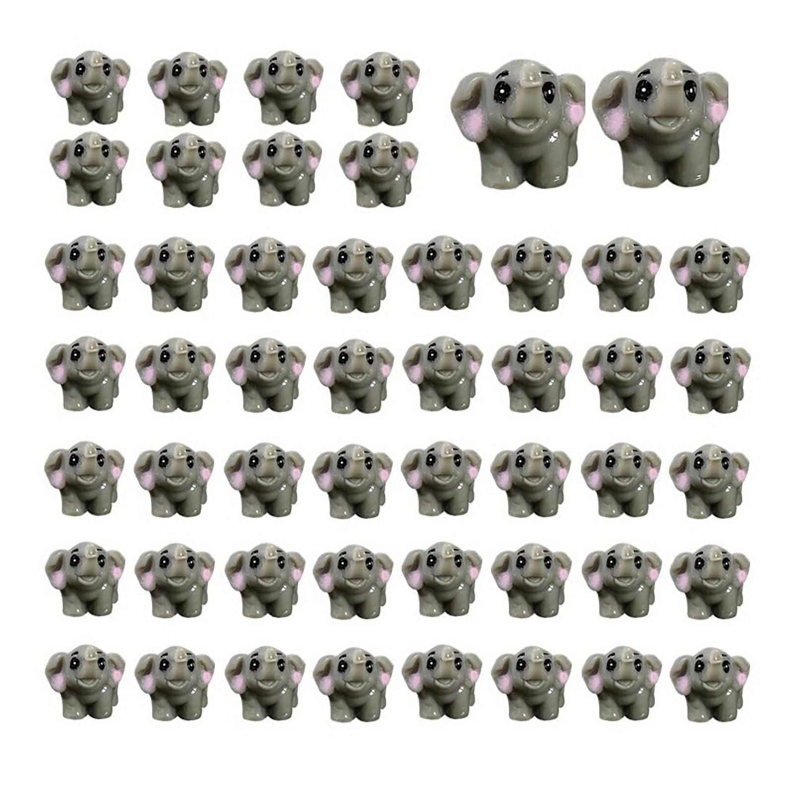 50PCS Mini Jungle Animals Figurines Resin Tiny Animal Miniatures Wild ...