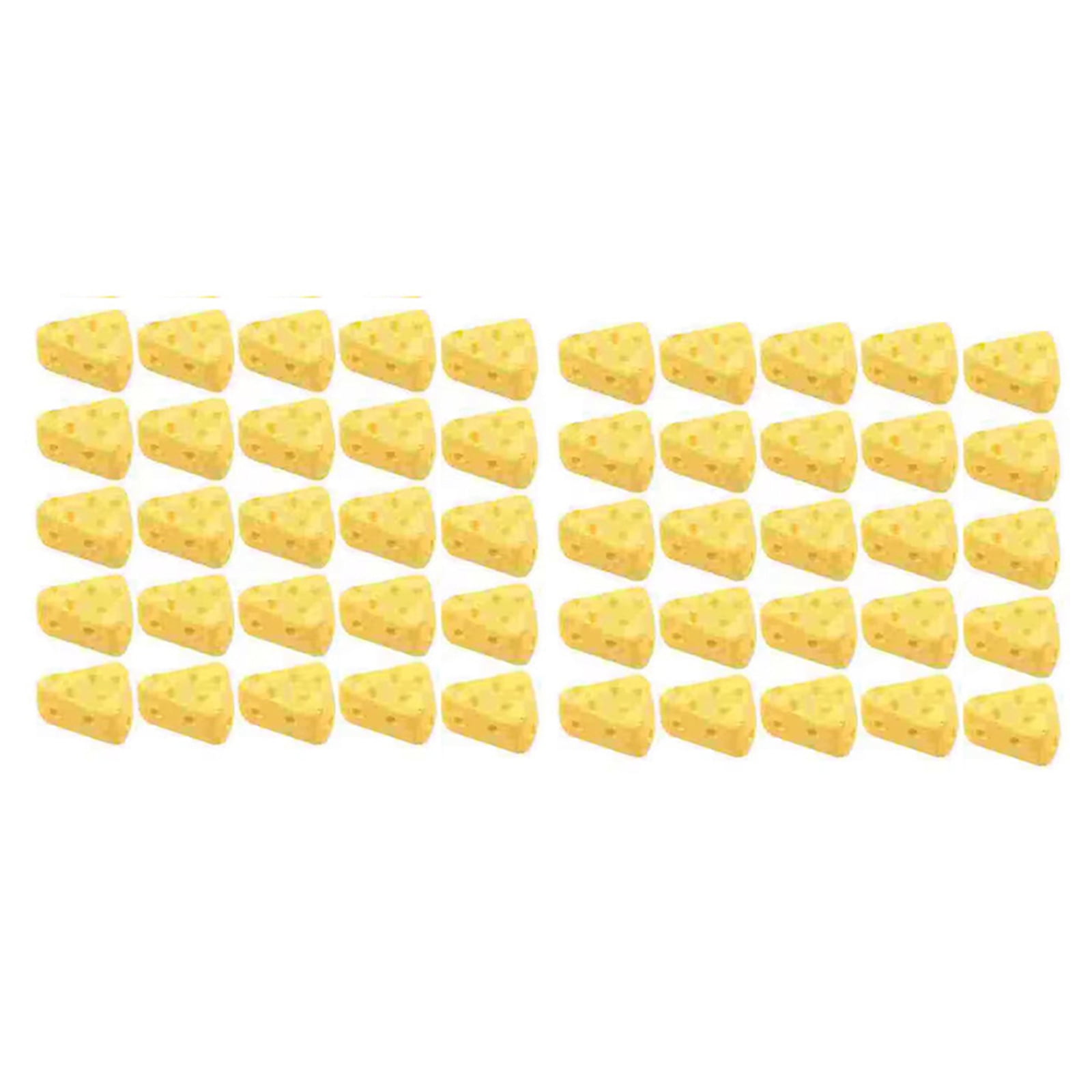 50PCS Mini Resin Cheese Bulk, Artificial Cheese Models for DIY Craft ...