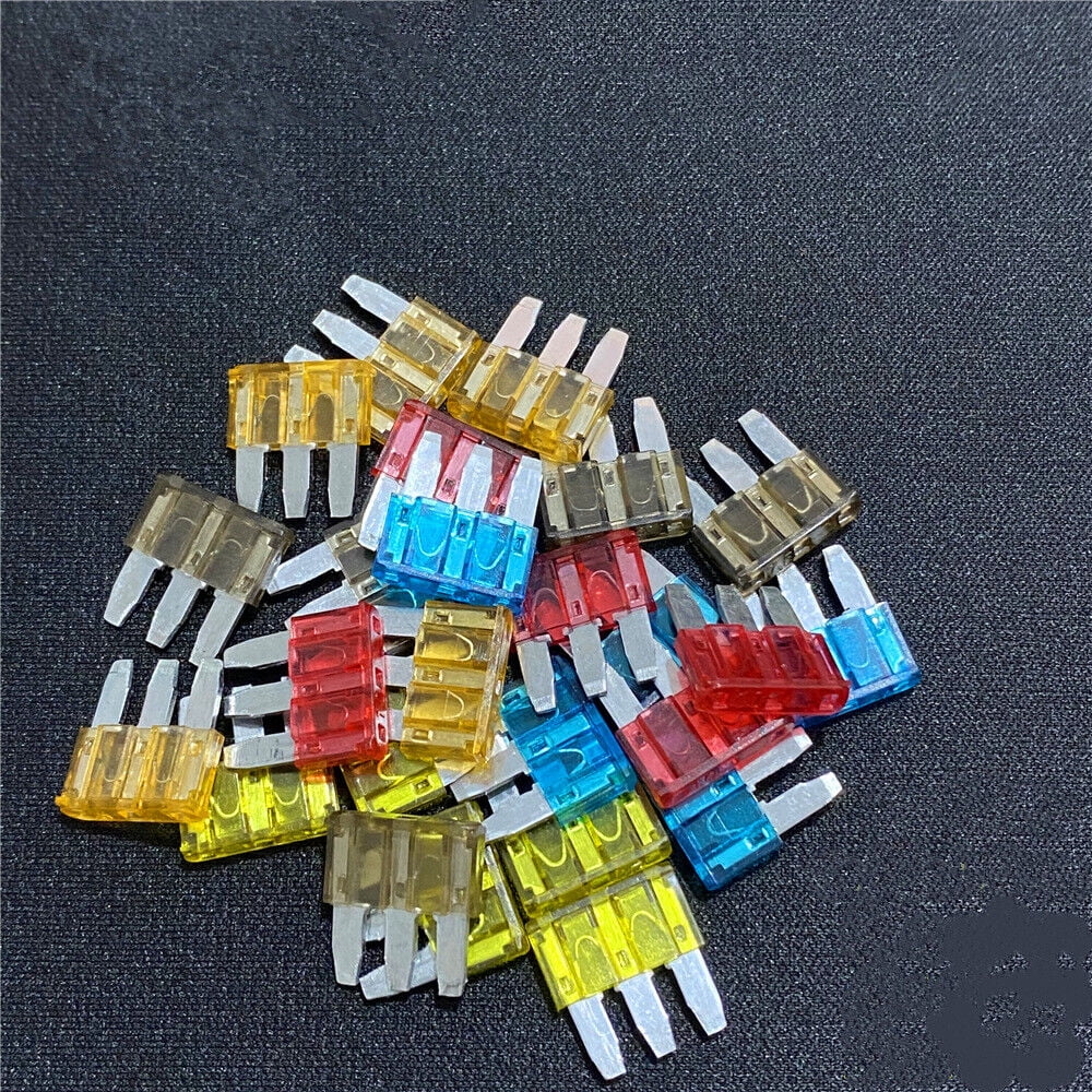50PCS Mixed Micro3 3 Prong ATL Blade Fuses Assortment Kit 5A 7.5A 10A ...