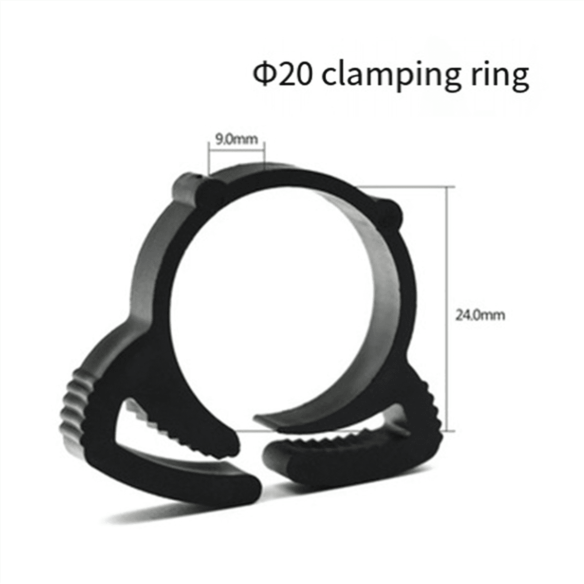 50PCS PE Pipe Clamp Φ20 Irrigation Pipe Fixed to Prevent Water Leakage ...