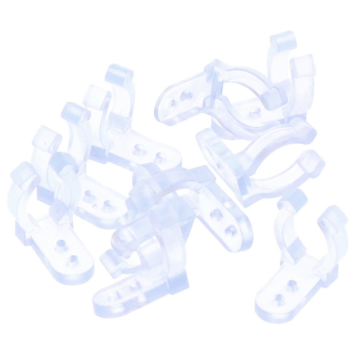 50PCS/Pack Clear PVC LED Rope Light Clips Holder Durable Mounting Rope ...
