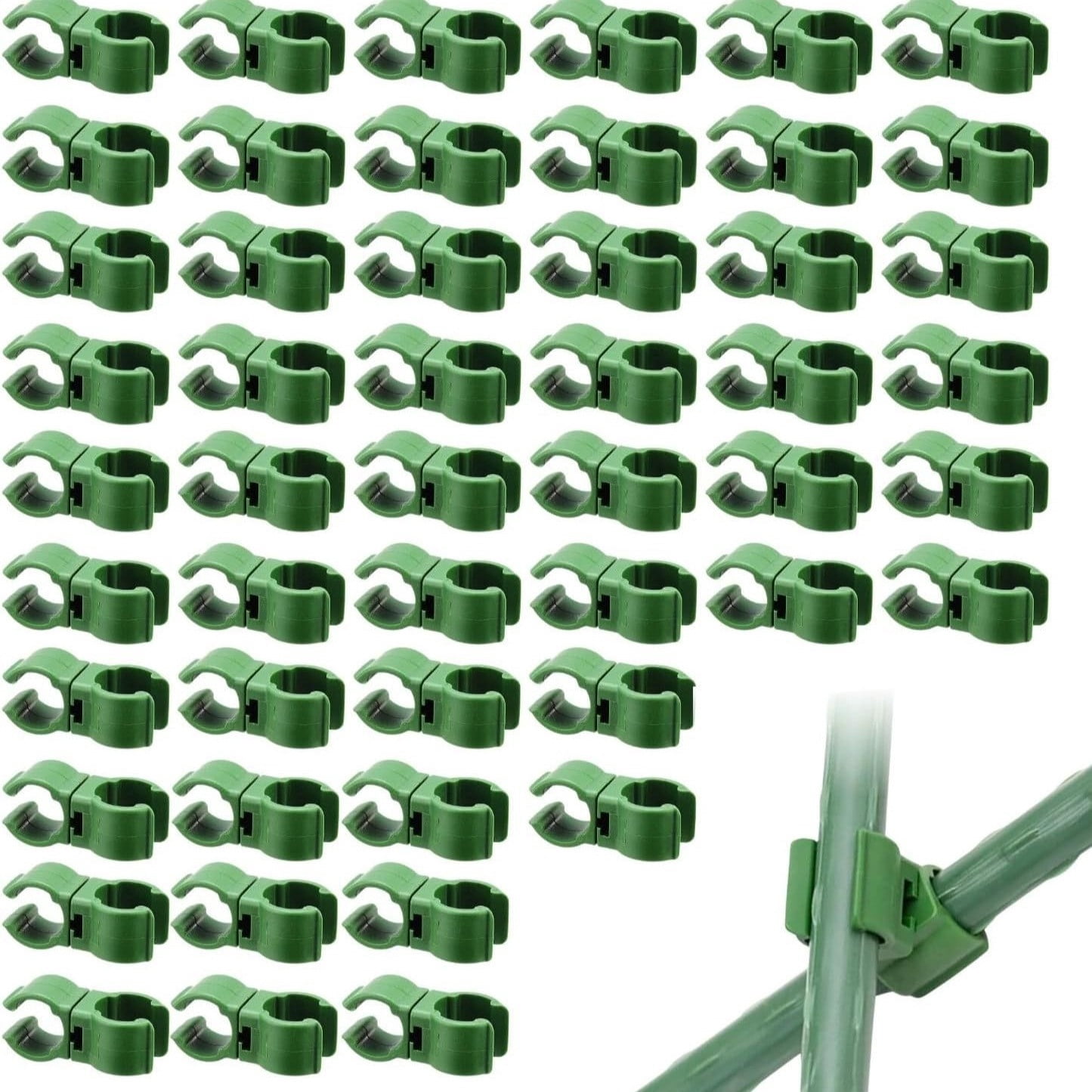 50PCS Plant Trellis Connector Clip, Green Climbing Rattan Stent ...