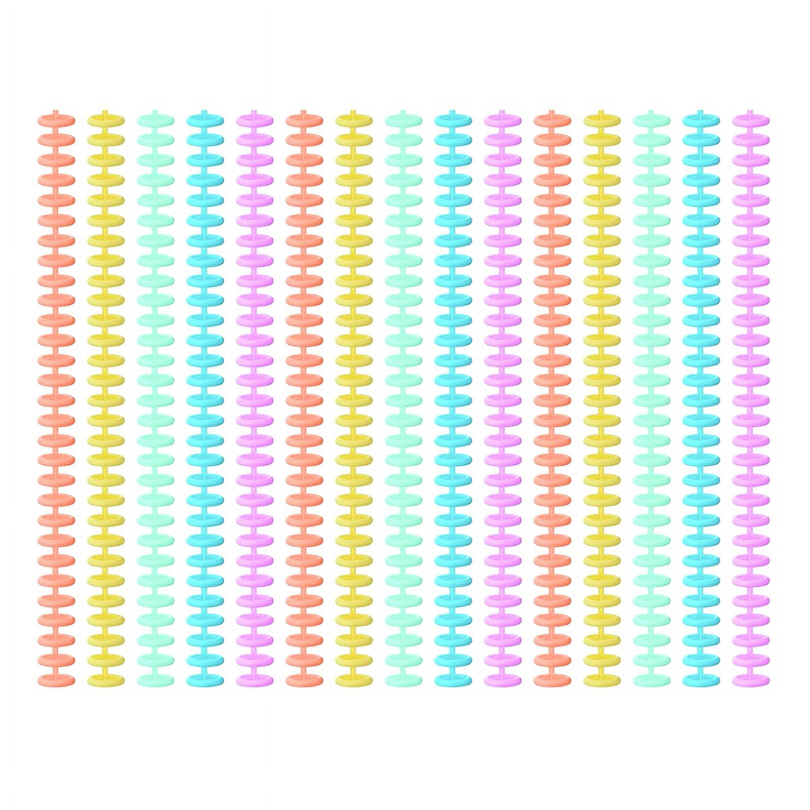 50PCS Plastic Spiral Binding Coils, 1/2 inch Diameter 30 Ring Spirals ...