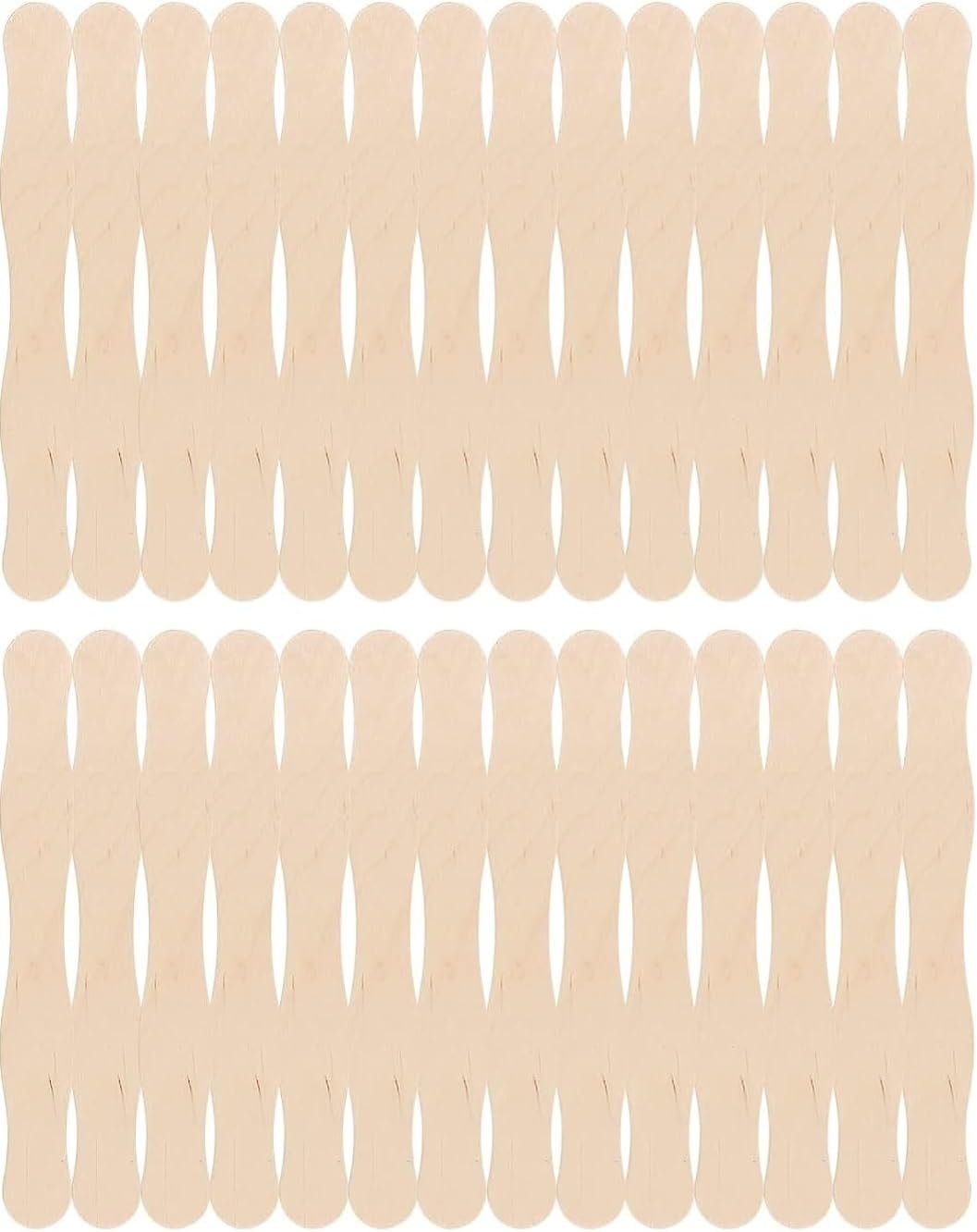 50PCS Popsicle Sticks Ice Cream Sticks Natural Wood Craft Sticks Wooden ...