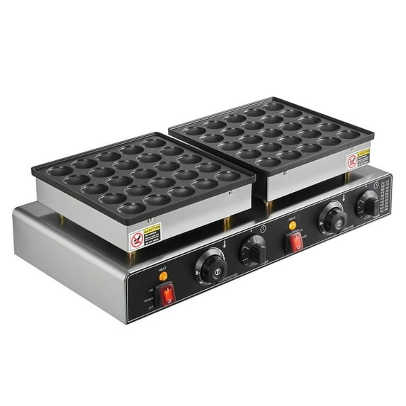 50PCS Position Mini Dutch Pancake Machine, 1800W Dual Temperature and ...
