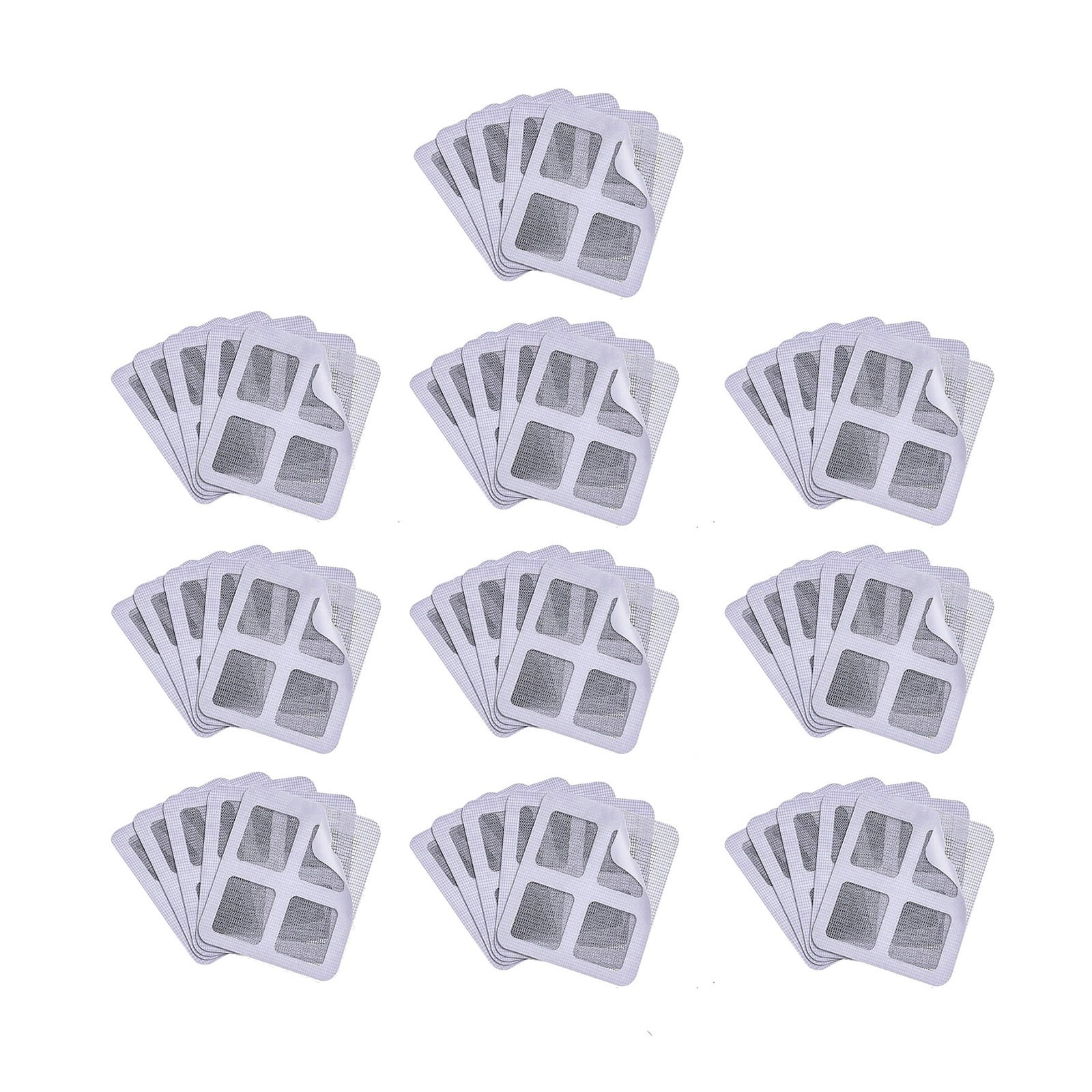 50PCS Protable Door Window Screen Repair-Tape, Fiberglass Mesh Covered ...
