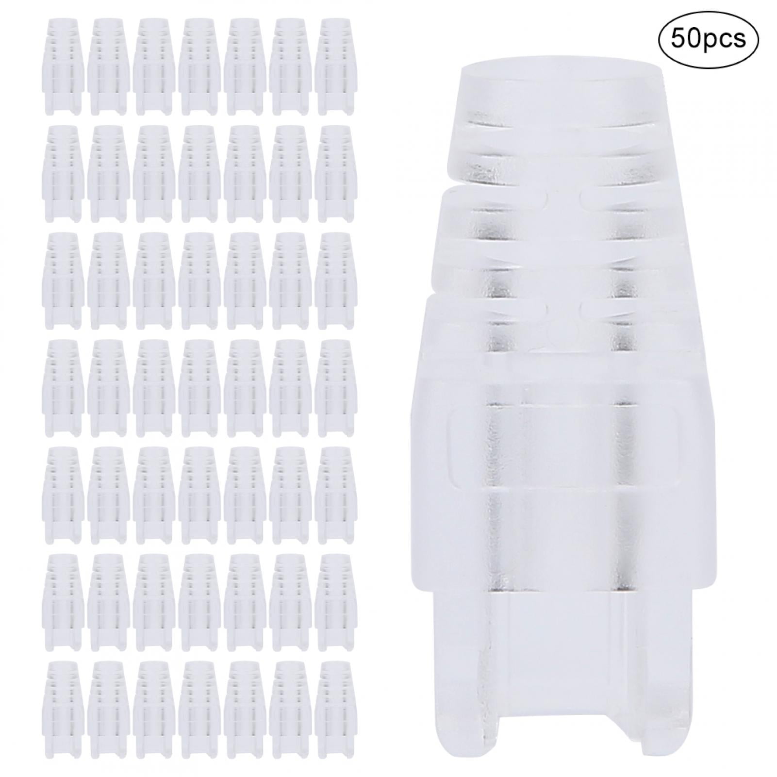 50PCS RJ45 Connector Cover Computer Durable Network Cable Plug Sleeve ...
