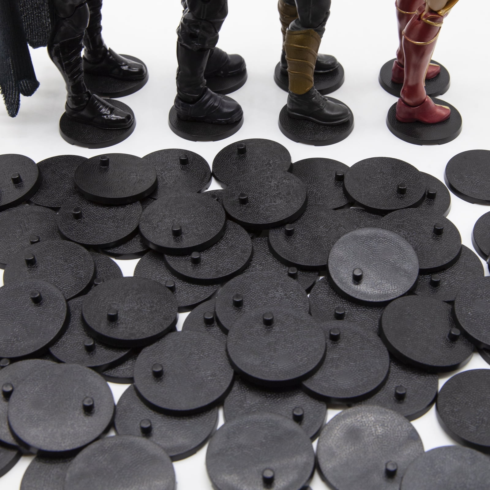 FIGURESLAB 50PCS Round Action Figure Stand, Compatible with 6inch MOTU ...