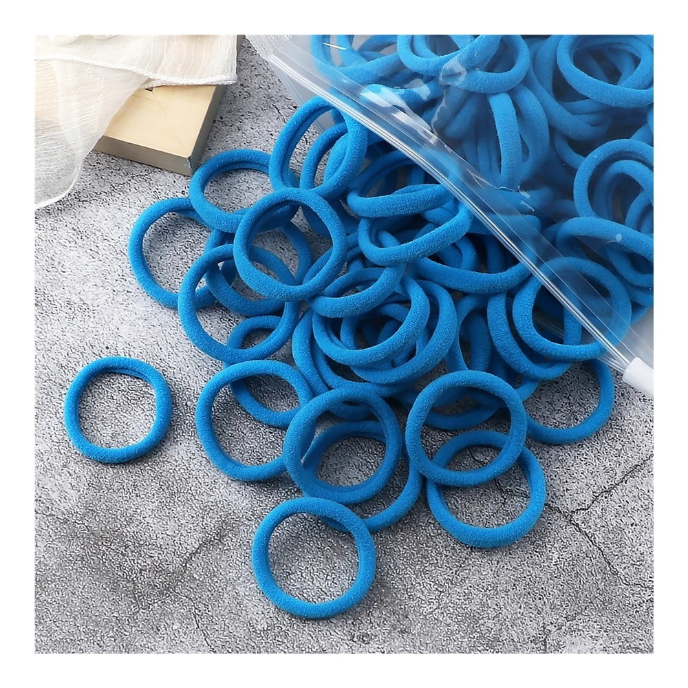 50PCS/Set Women Girls Basic Hair Bands 4cm Simple Solid Colors Elastic ...