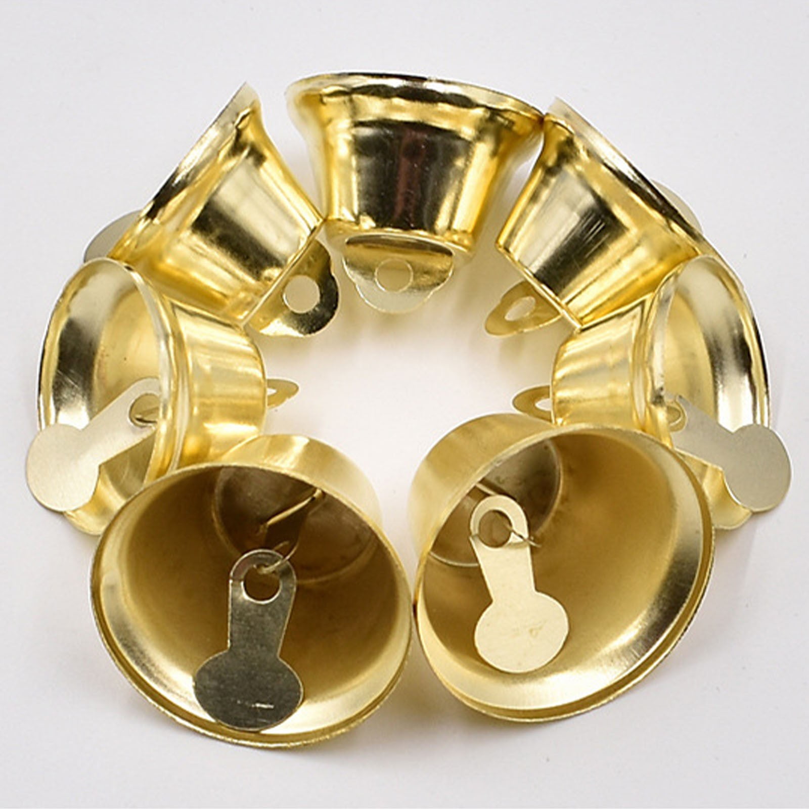 50PCS Small Jingle Bells Vintage Metal Bells 2in Clear Sound Bells for ...