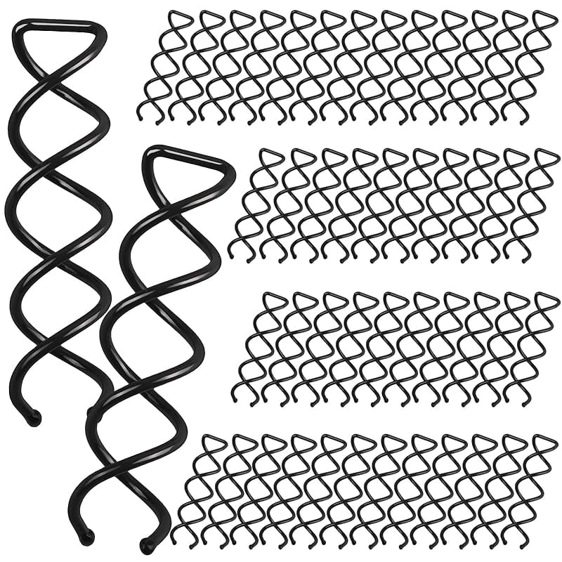 50PCS Spiral Hair Pins, Spin Pins Non-Scratch Round Tips, Twist Screw ...