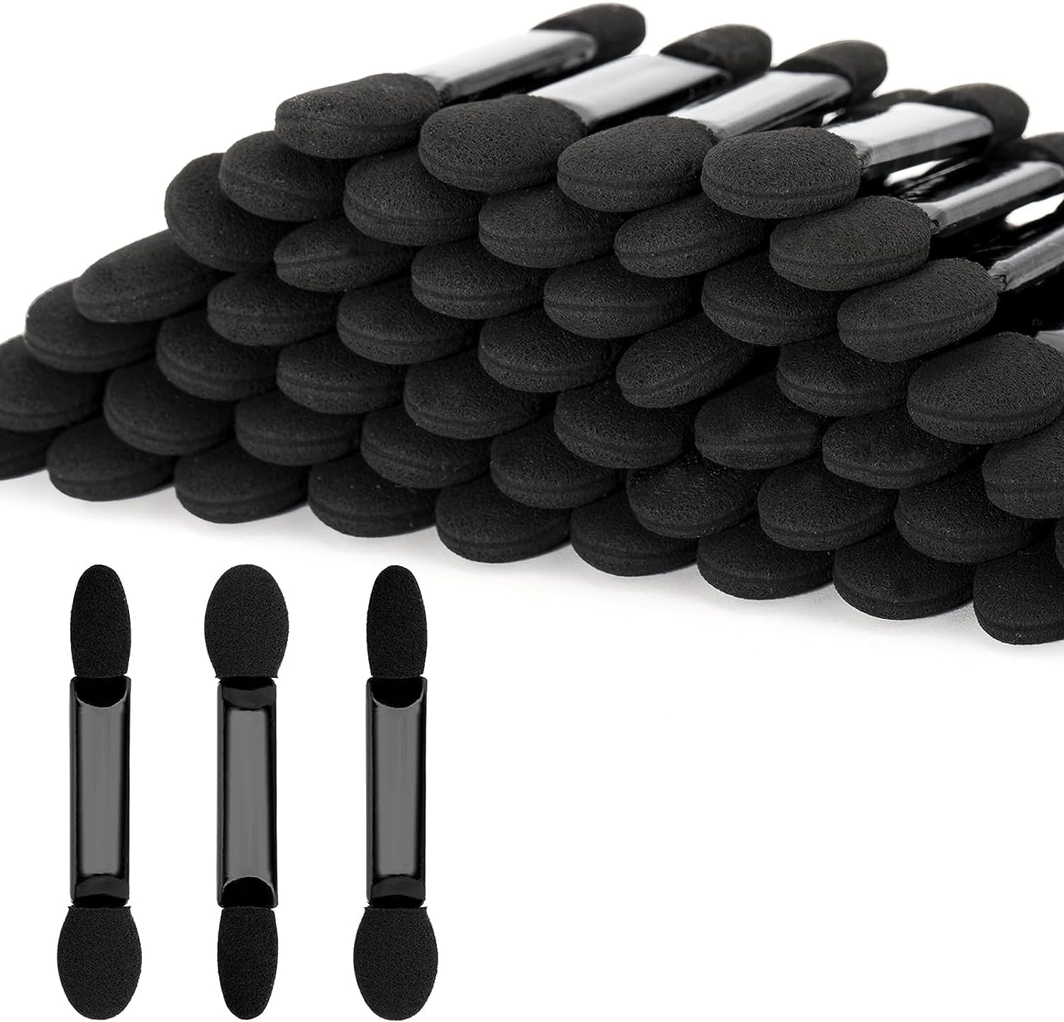 50PCS Sponge Eyeshadow Applicators - Disposable Eyeshadow Applicators ...