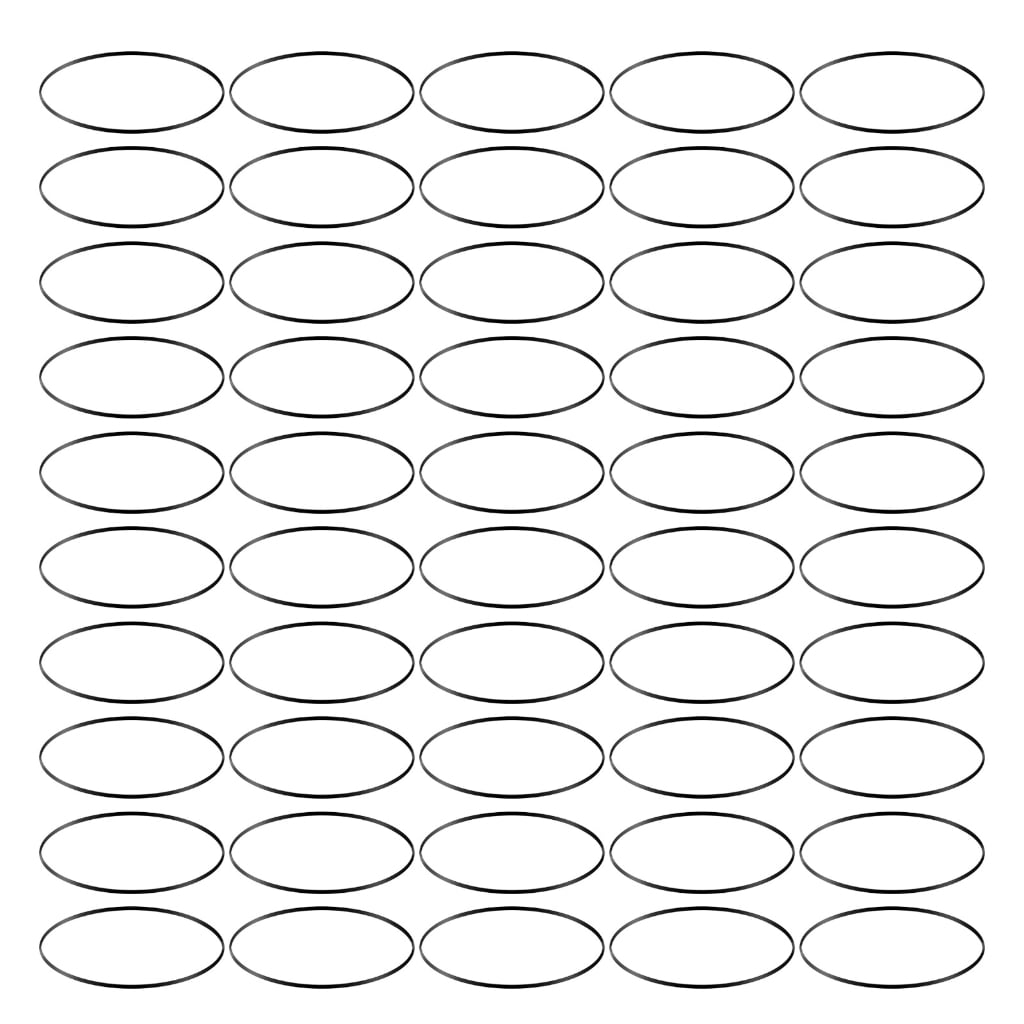 50PCS Square Cassette Tape Machine Belt 1110-145MM Folded Rubber Belt ...