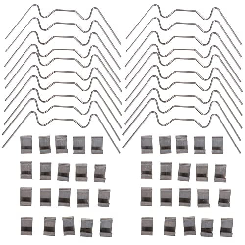 50PCS Stainless Steel Greenhouse Spare Parts Thick Glass Glazing Clips ...