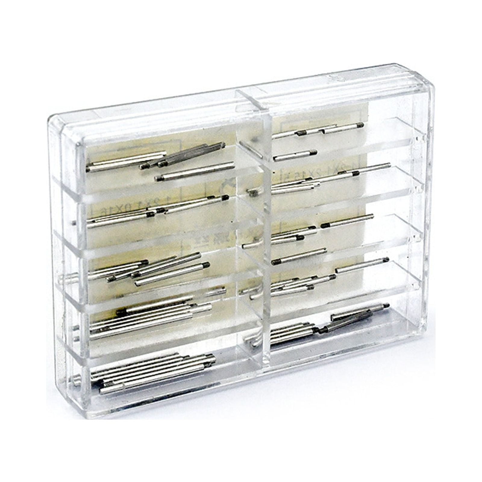 50PCS Stainless Steel Watches Strap Screws Bar Set 10 Size Watch Strap ...