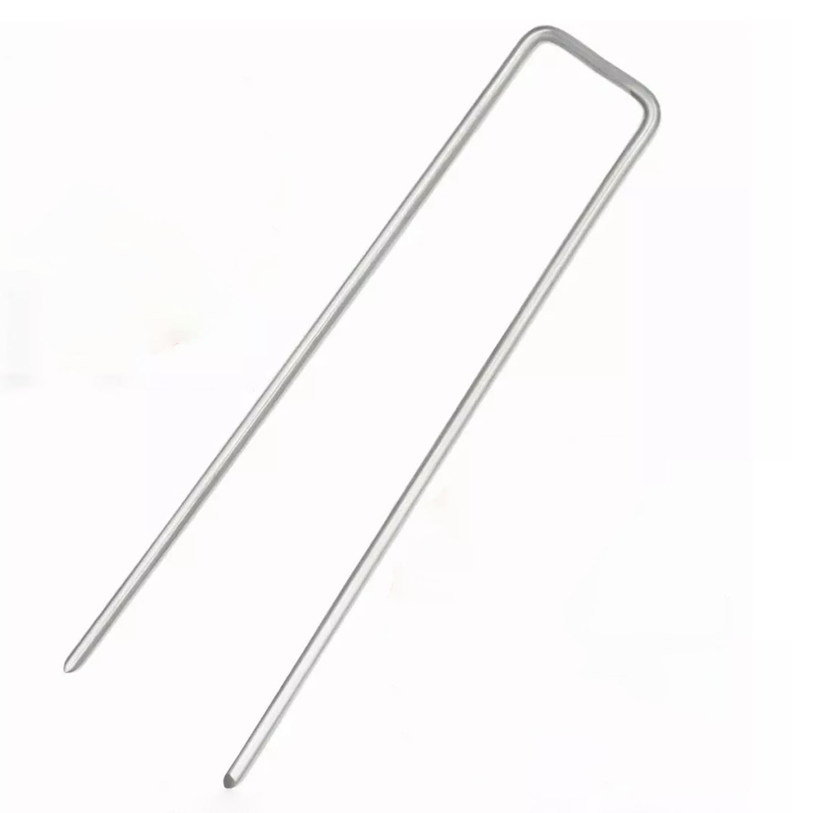 50PCS U Type Turf Nails Galvanized Steel Rust Proof Garden Stakes for ...