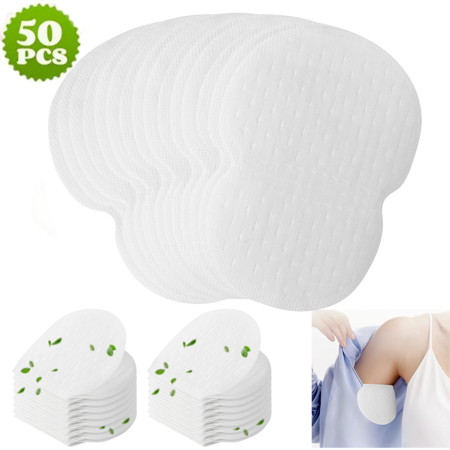 50PCS Absorbing Underarm Sweat Pads, Premium Sweat Shield for ...