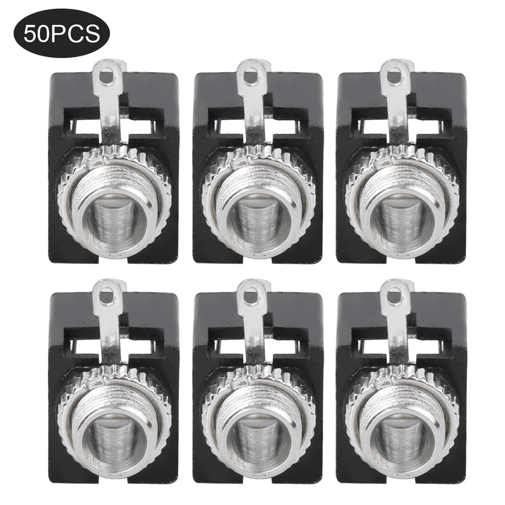 50PCs Audio Socket Plug Adapter Terminals Electrical Accessory DIP 3 ...