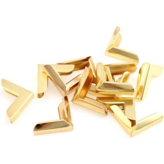 50PCs Corner Protectors Metal Crafts Book Scrapbooking Albums Menus ...