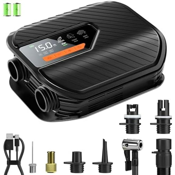 50PSI Paddle Board Pump Electric Portable,SUP Air Compressor with Auto ...