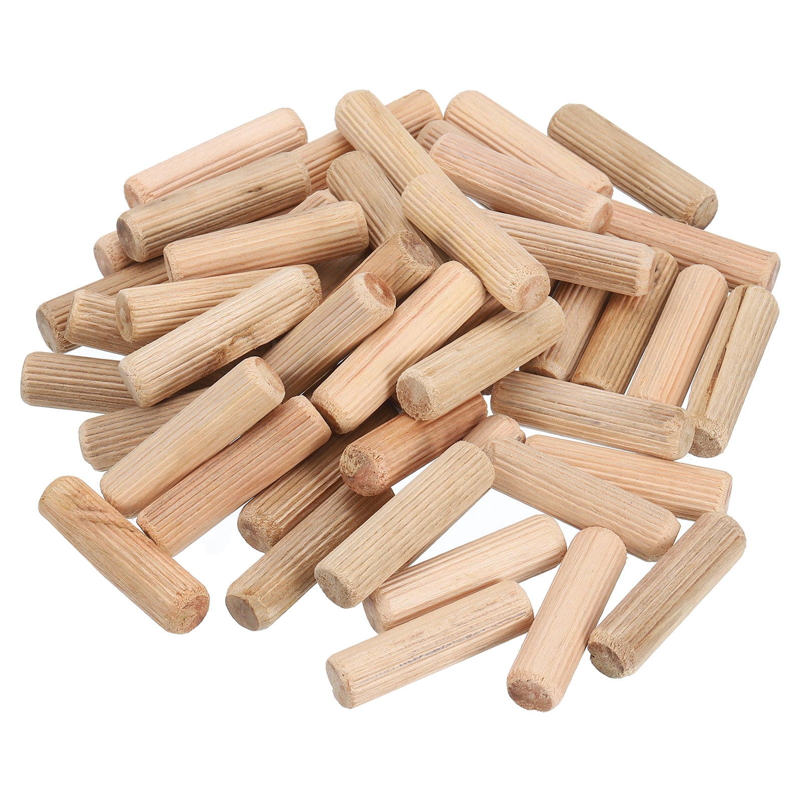 Uxcell 50 Pack 1/2" x 1-3/4" Wooden Dowel Pins, Furniture Woodwork ...