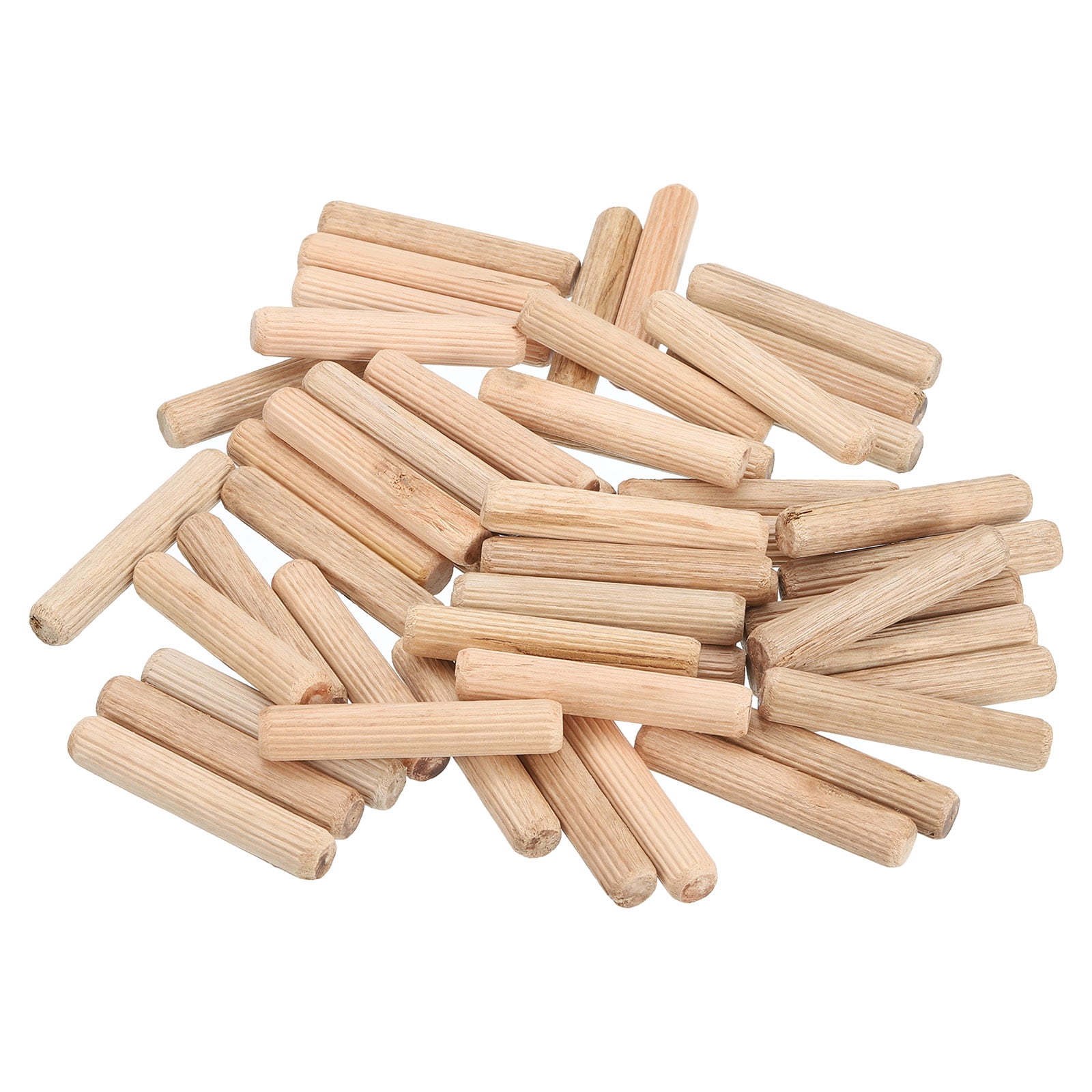 Uxcell 50 Pack 3/8" x 2-3/16" Wooden Dowel Pins, Furniture Woodwork ...