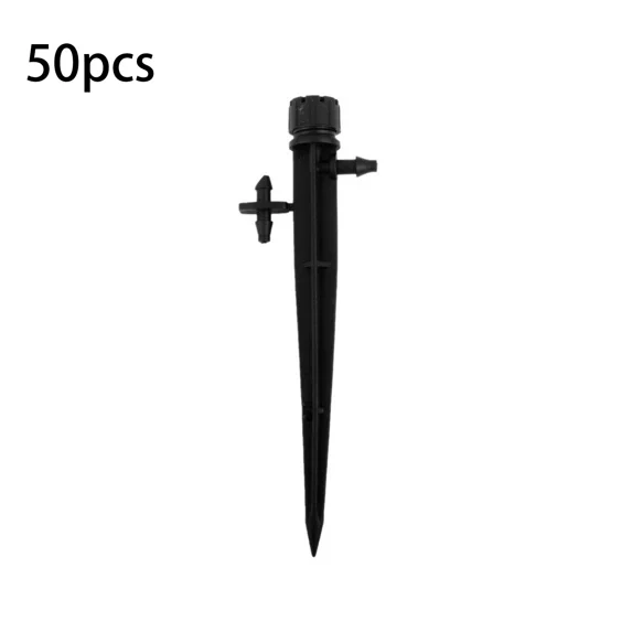 50Pack Adjustable Water Flow Polypropylene Nozzle Stake Drip Sprinklers ...