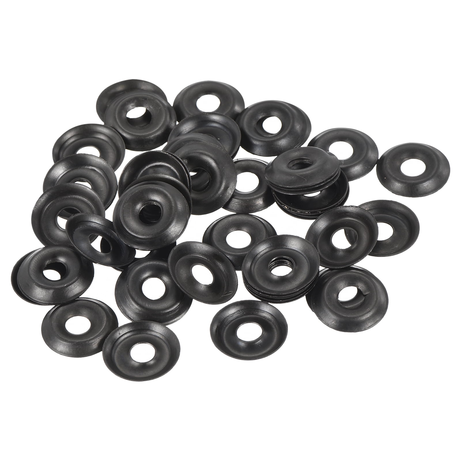 50Pack Cup Washer Countersunk, Iron Black Countersunk Finish Washers ...