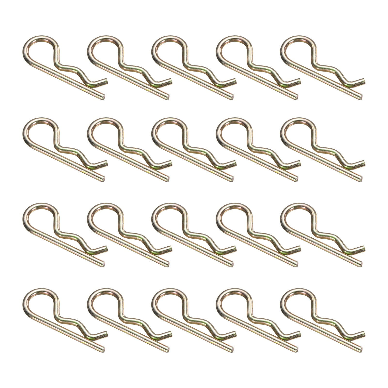 50Pack Hitch Pin Clip, 3x45mm Zinc-Plated Spring Steel Retaining R Clip ...