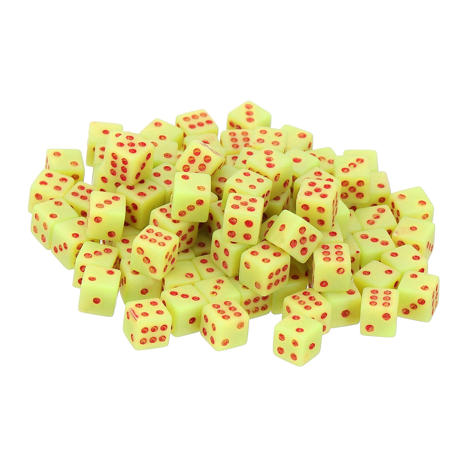 50Pack Mini Dice, 5mm/0.2" Acrylic Tiny Six Side Game Dot Square Dice ...