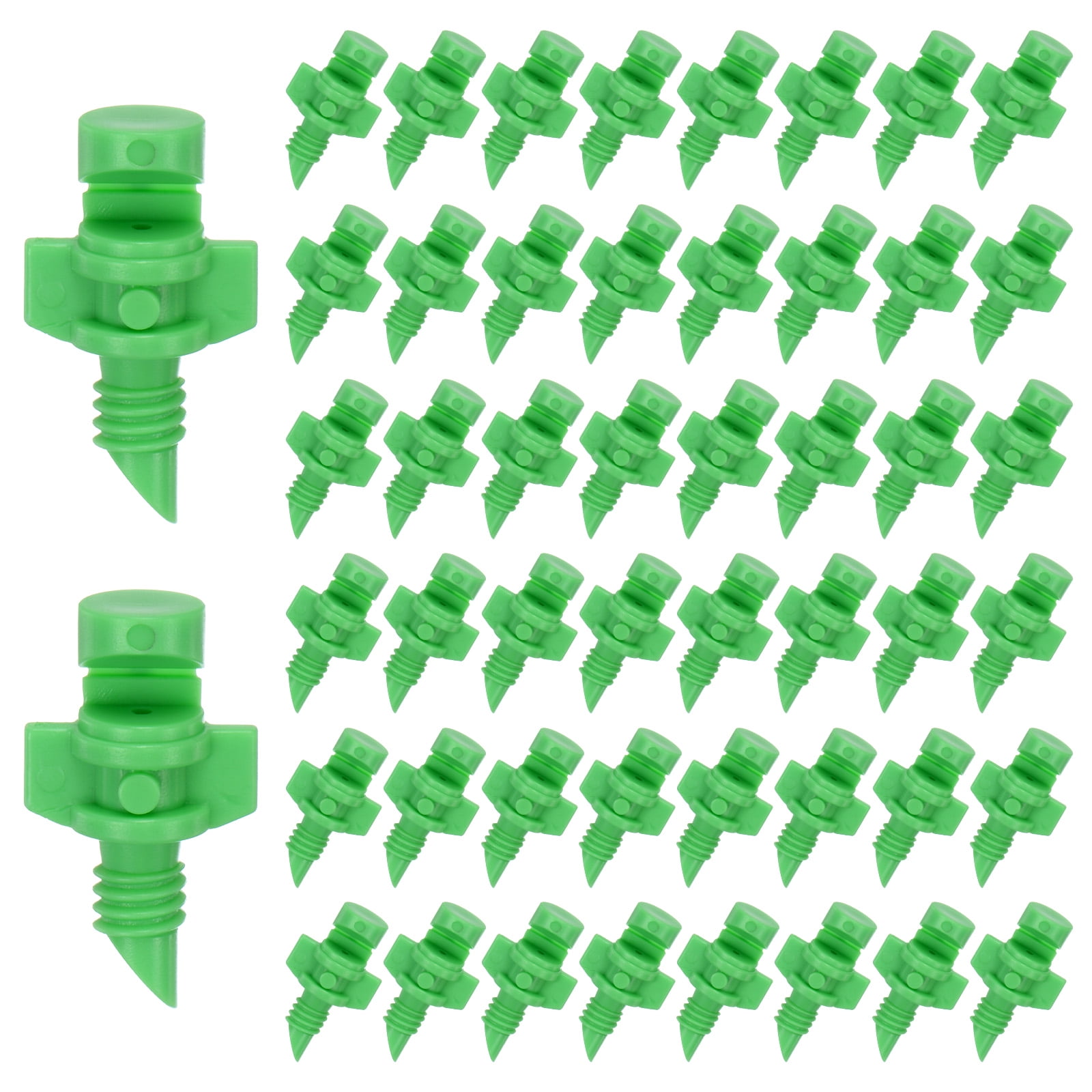 50Pack Misting Nozzles, 180 Degree Irrigation Emitter Sprinklers [Green ...