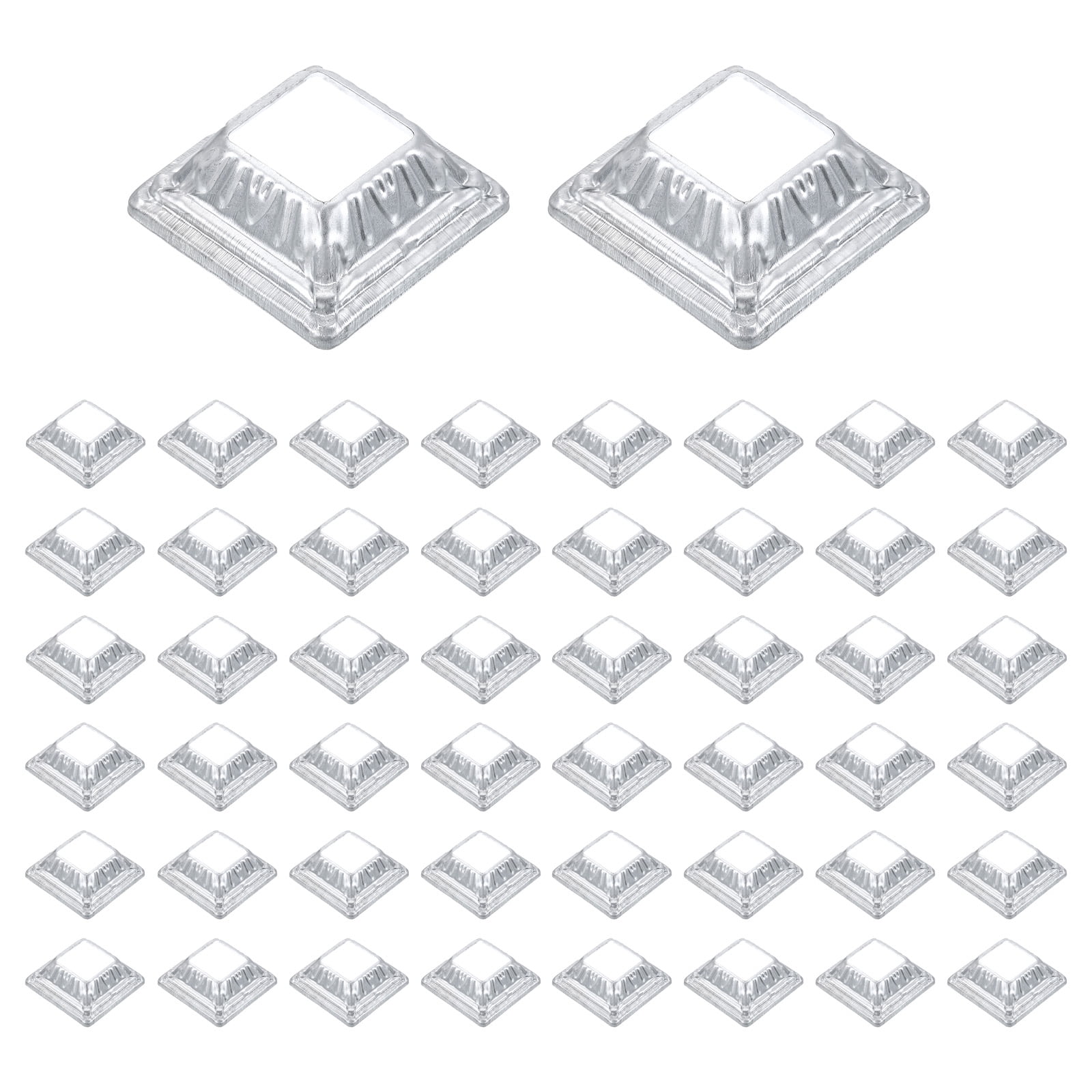 50Pack Post Base Cover, 2.25x2.25 Metal One-Piece Post Skirt Porch ...