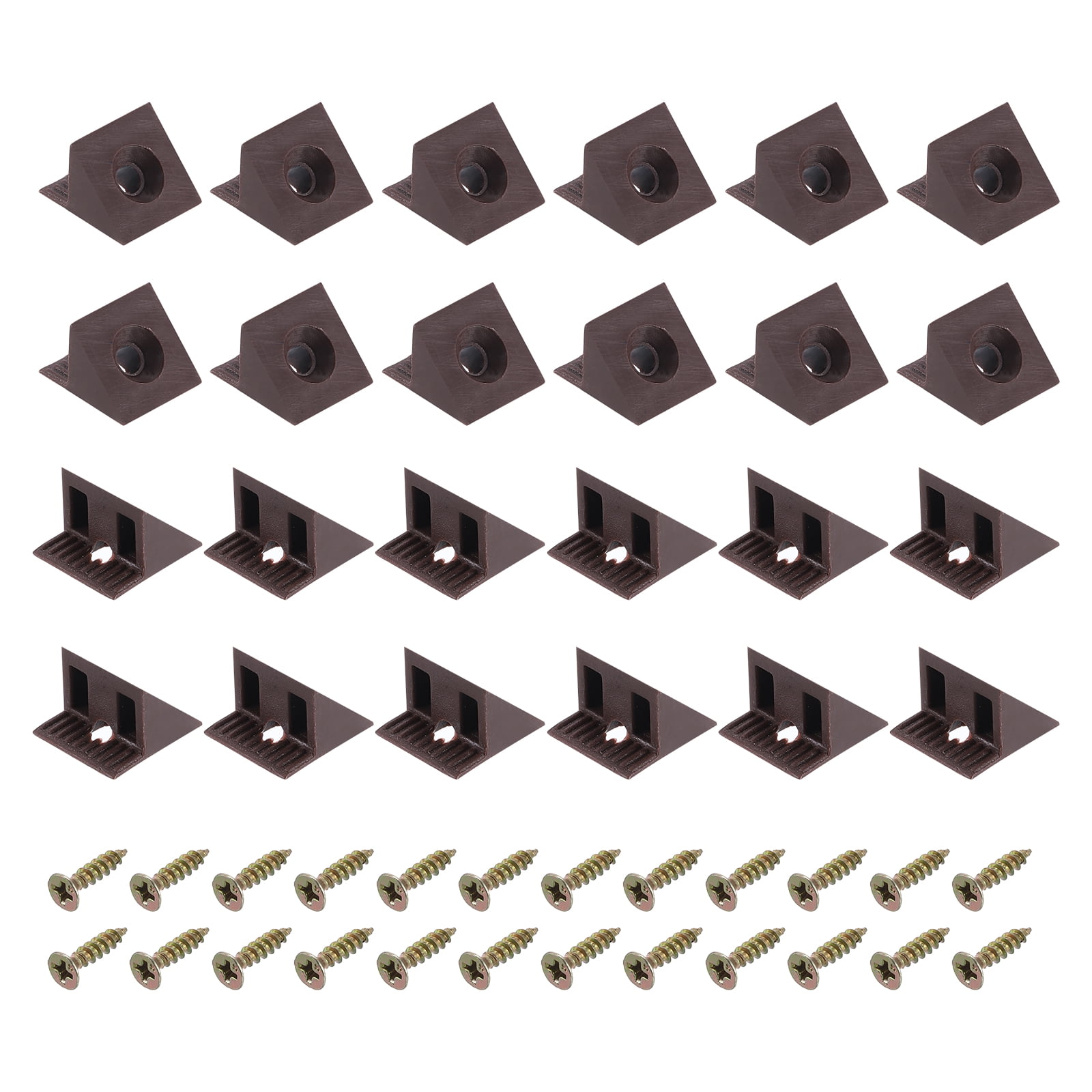 50Packs 90 Degree Plastic Corner Braces, 14x13x9mm Nylon Shelf Right ...