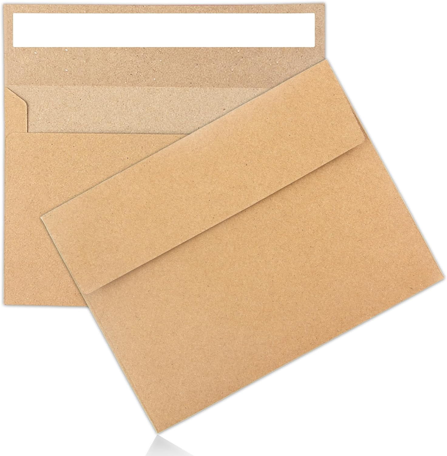 50Packs A4 Kraft s 4x 6 Inch Card s,Self Seal for Weddings, Greeting ...
